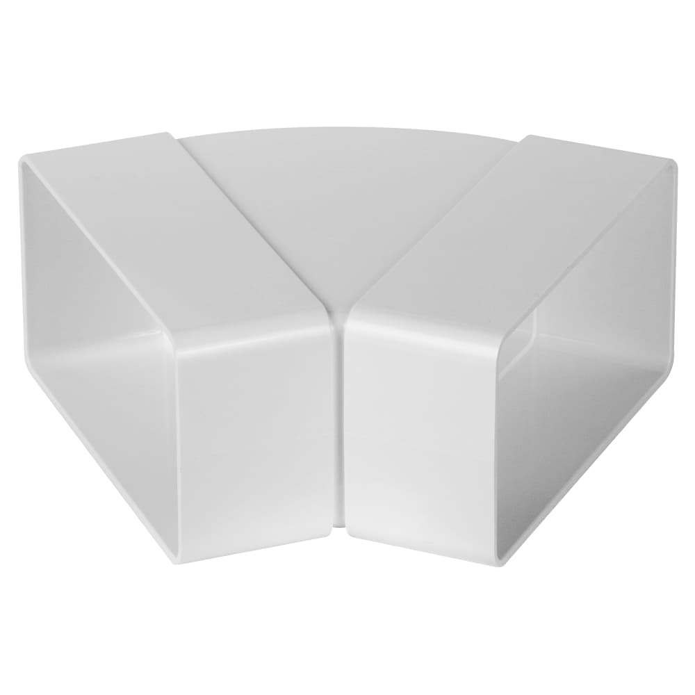 Awenta Horizontal 45° Flat Channel Bend - 110 x 55mm - White ...