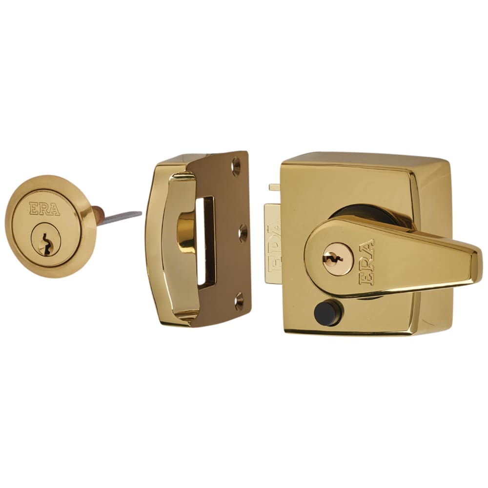 ERA Double Locking Nightlatch 40mm Backset Brass | IronmongeryDirect ...