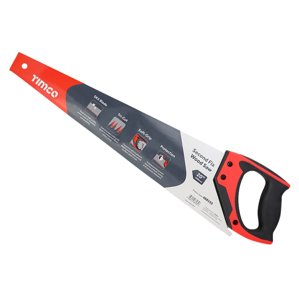 TIMCO Second Fix 20"/ 500mm Wood Saw - 11 TPI | IronmongeryDirect ...
