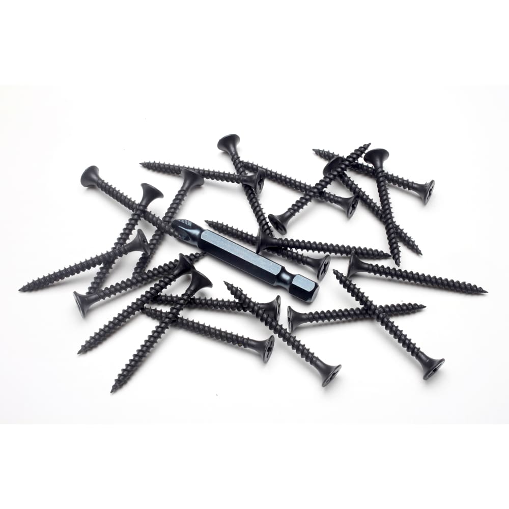 Ulti-Mate Twin Thread Drywall Screws - 3.5 x 50mm - Black Phosphate ...