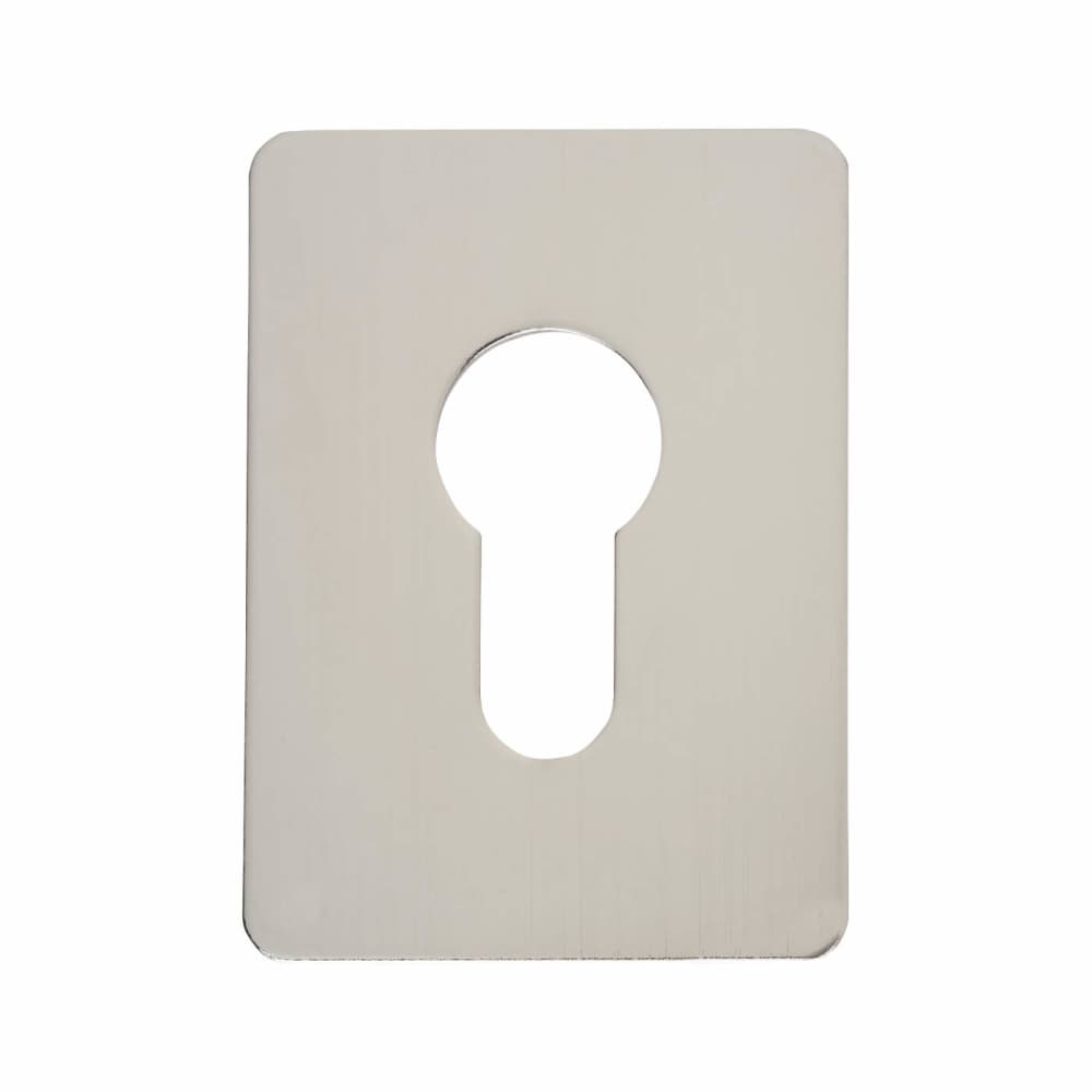 Jumbo Adhesive Fixing Escutcheon - 65.5 x 47.6mm - Euro - Satin Chrome ...