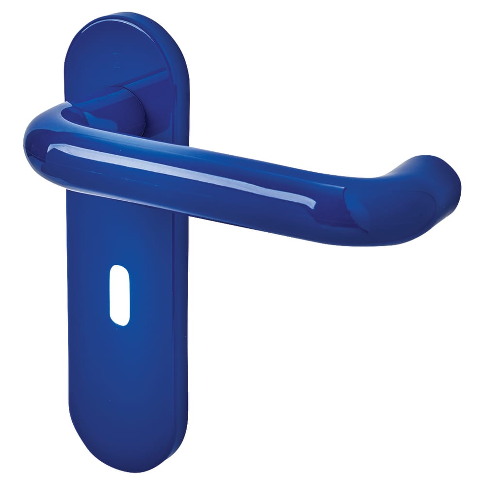 Hoppe Paris Coloured Nylon Steel Core Safety Lever Radius Plate - Lever ...