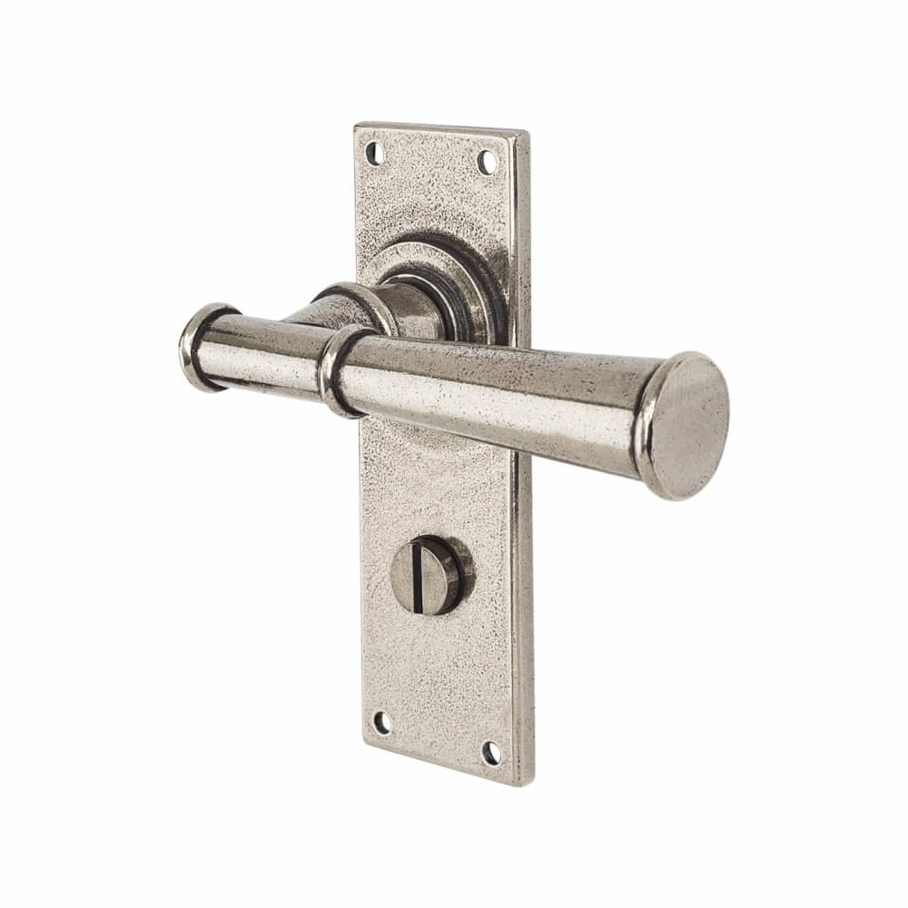 Finesse Danbury Door Handle - Bathroom Set- Pewter | IronmongeryDirect ...