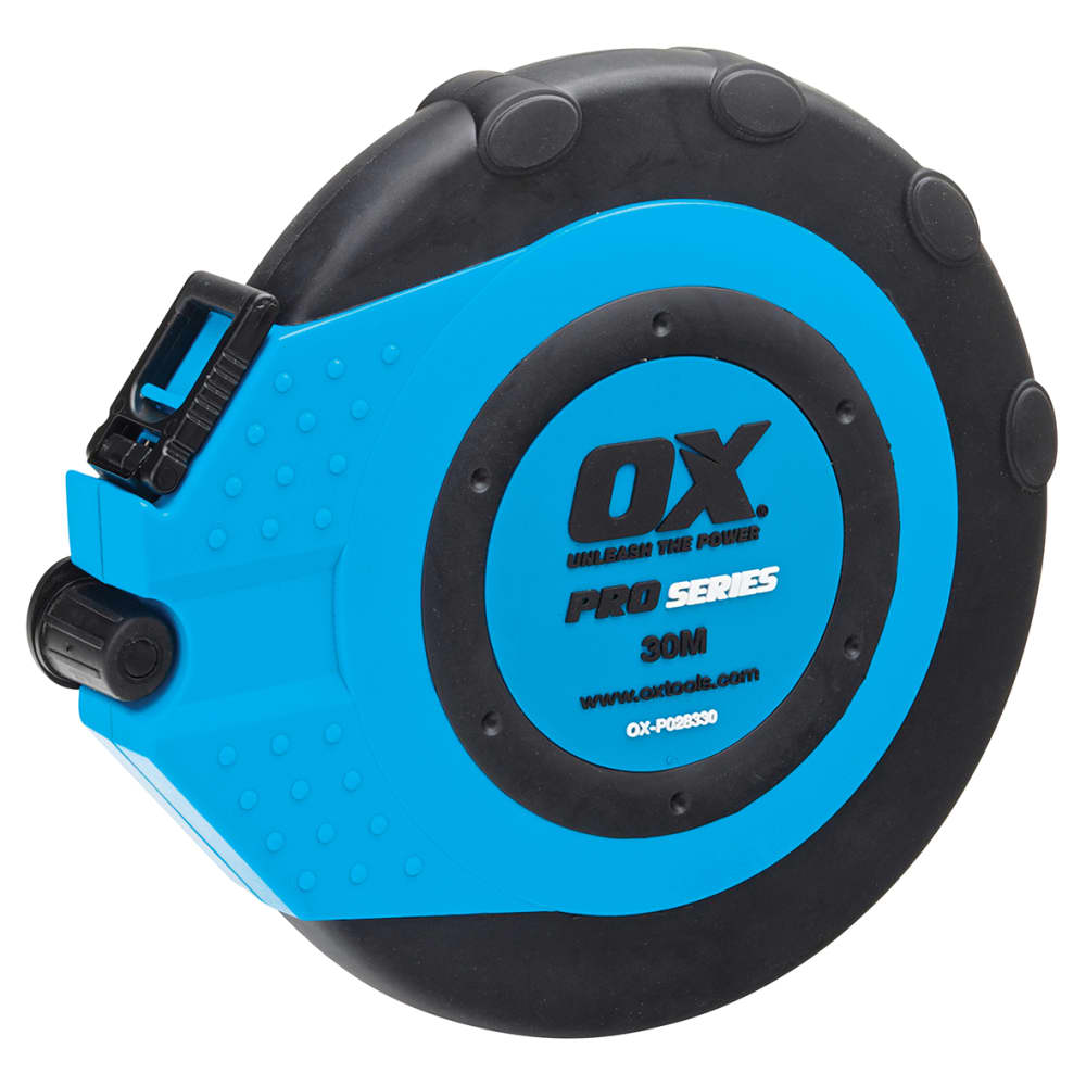 OX Pro Fibreglass Closed Reel Tape Measure - 30m/ 100ft ...
