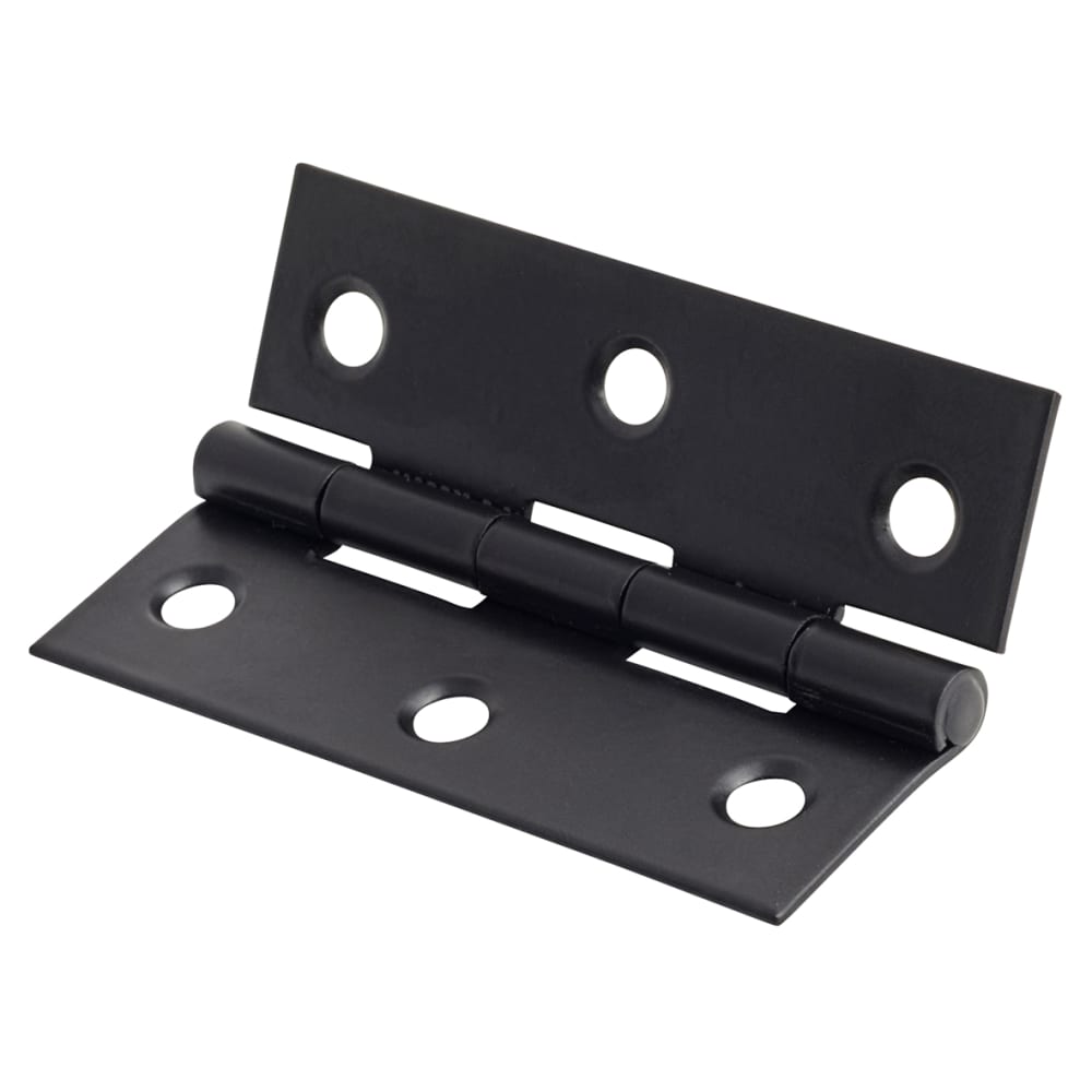 Touchpoint Steel Butt Door Hinge - 75 x 50 x 1mm - Matt Black - Pair ...