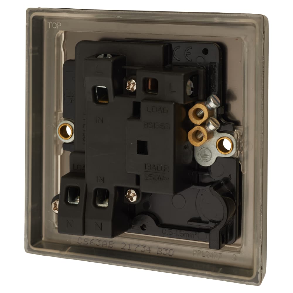 Knightsbridge 13A 1 Gang Switched Fused Spur - Antique Brass ...