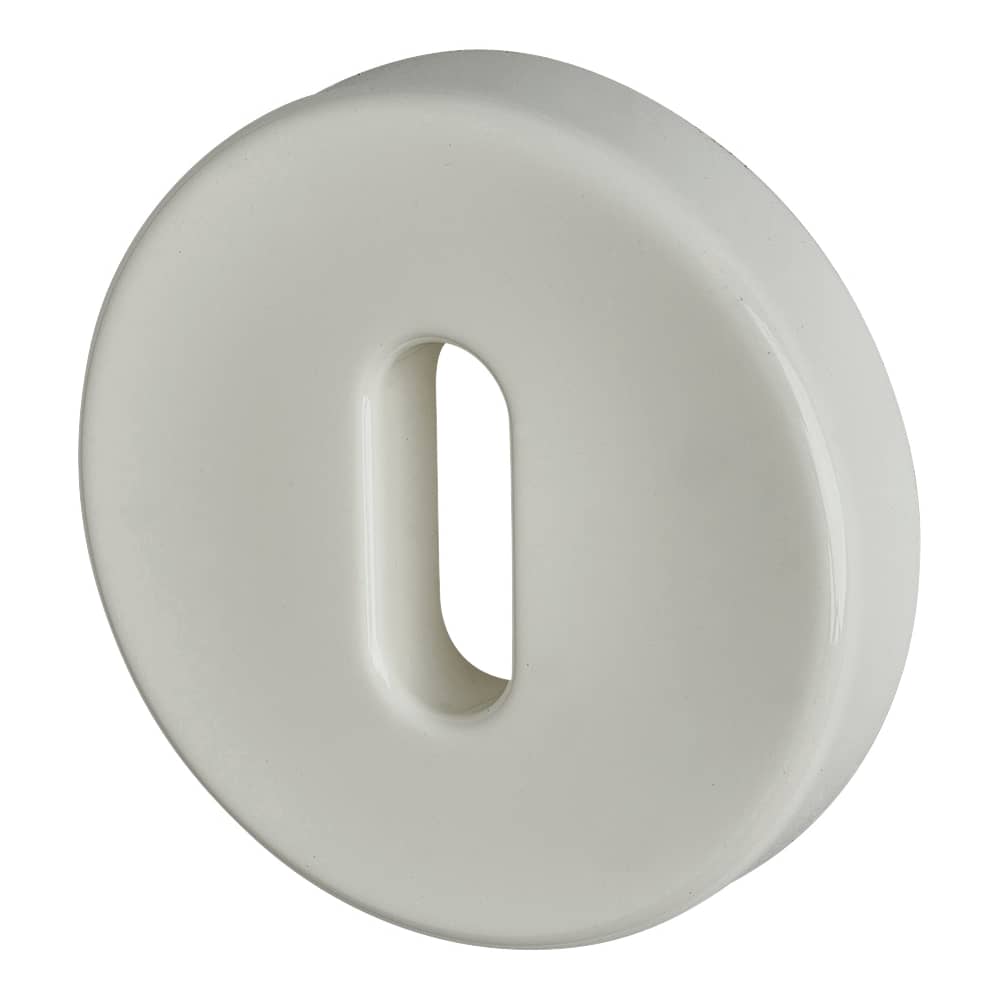 Hoppe Paris Coloured Nylon Keyhole Escutcheon 52 x 9mm - Diamond White ...