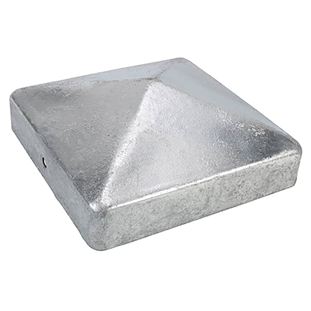 Taurus Fence Post Cap / Top - 75mm - Galvanised | IronmongeryDirect ...