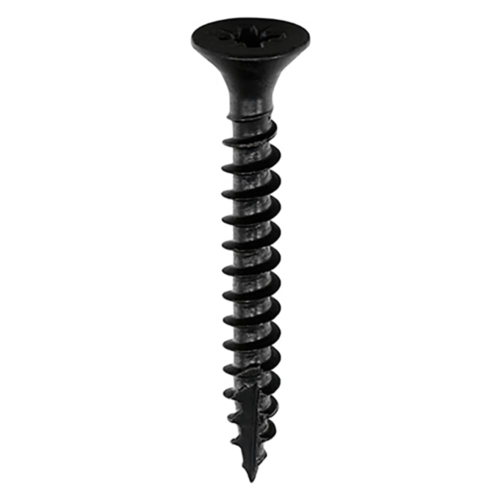 TIMco Black Passivated Double Countersunk Screw - 4.0 x 25mm - Pack 200 ...