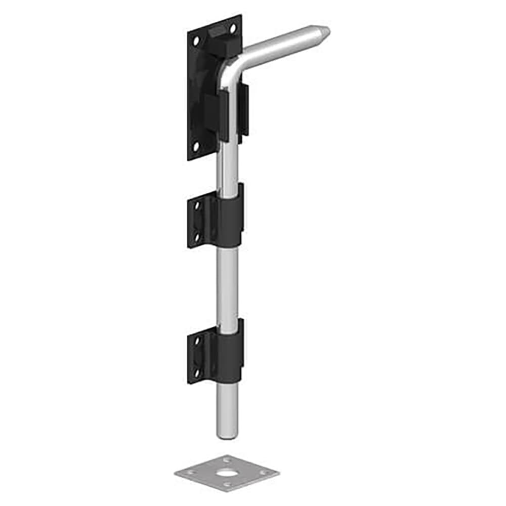 GateMate Drop Down Garage Door Bolt - 450mm Length - Epoxy Black ...