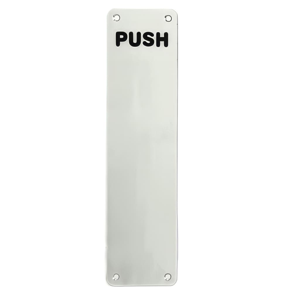 Altro Stainless Steel Finger Plate - Push - 300 x 75 x 1.5mm - Satin ...