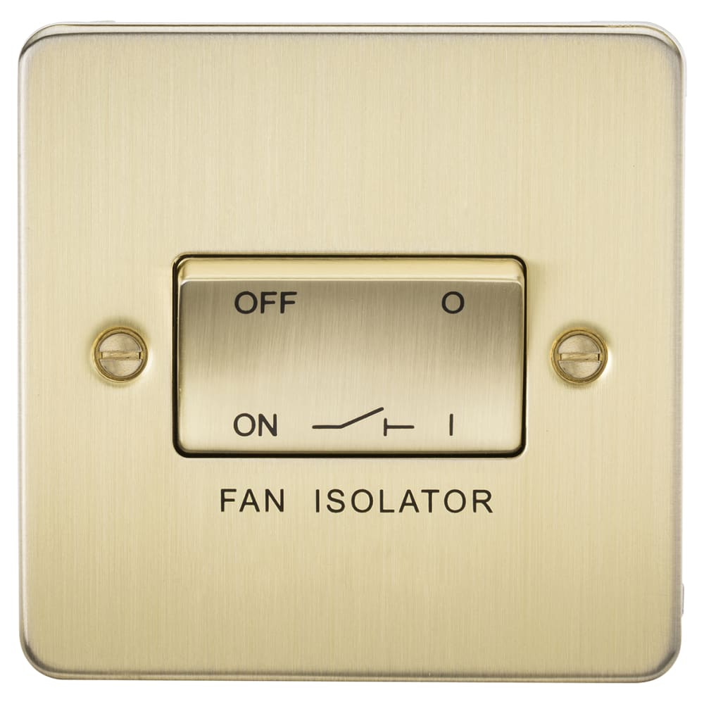 Knightsbridge 10A 1 Gang Flat Plate Triple Pole Fan Isolator Switch ...