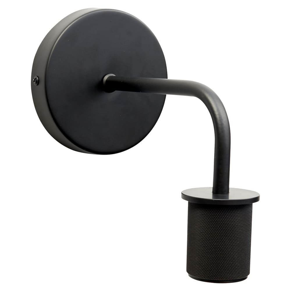 Altro Casa Knurled Indoor Wall Light - Matt Black Fittings ...