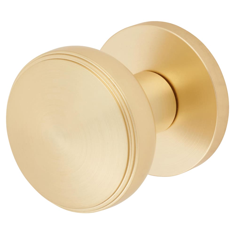 Jedo by Frelan Classic Mortice Door Knob - 60mm Rose Diameter - Satin Brass | IronmongeryDirect ...