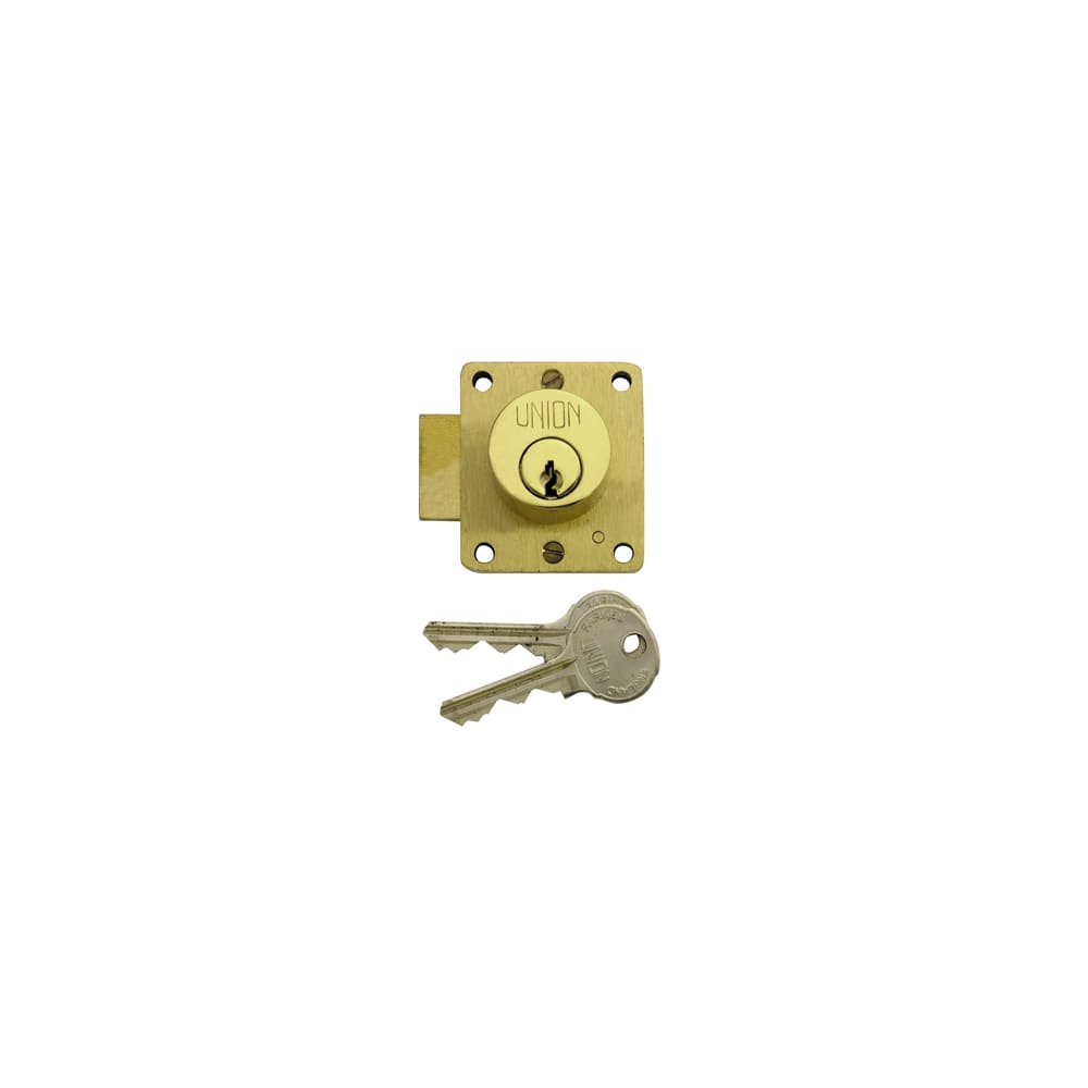 Union 4110 Cylinder Cupboard Lock with Dead Bolt 51 x 44.5mm ...