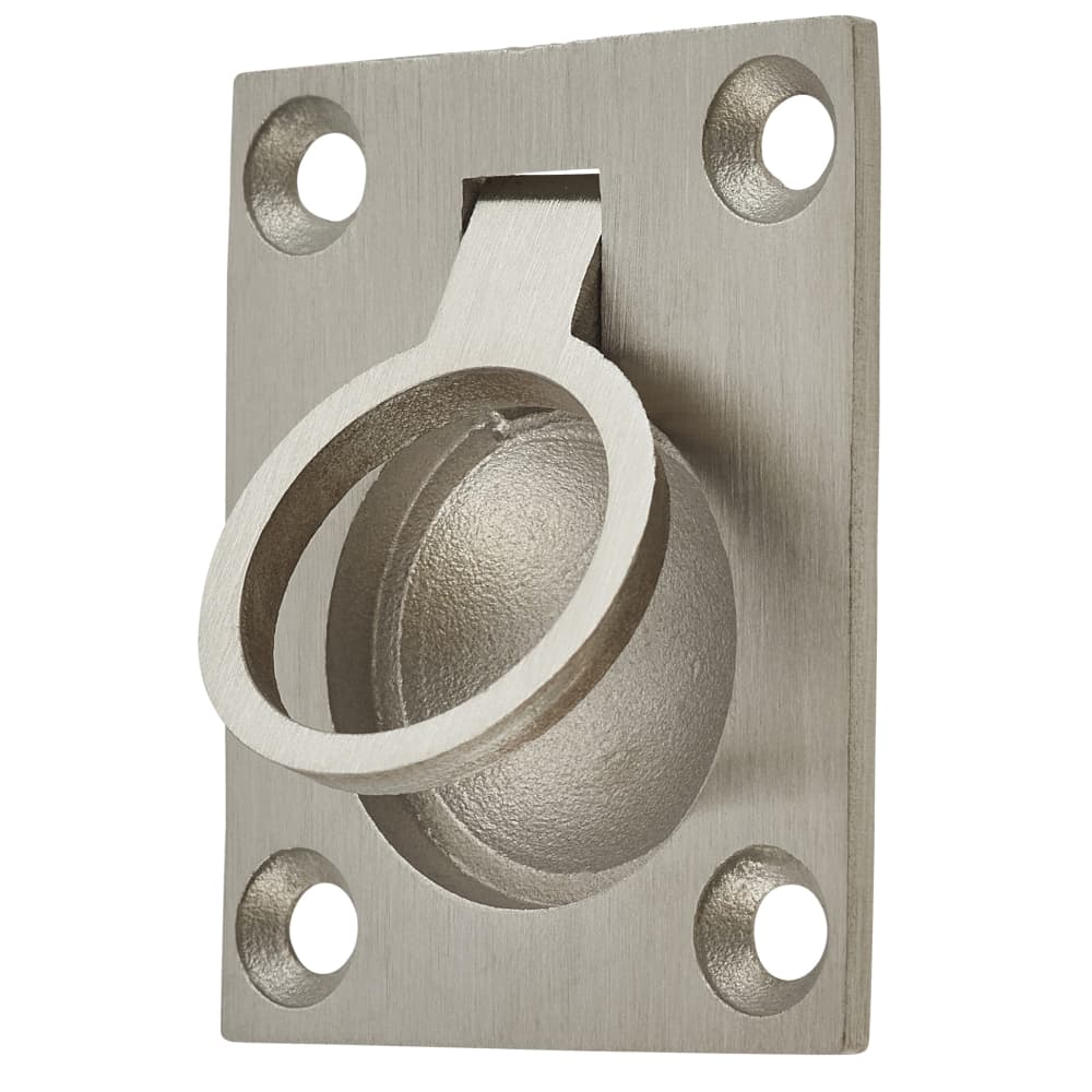 Altro Flush Ring - 48 x 38mm - Satin Stainless Steel ...