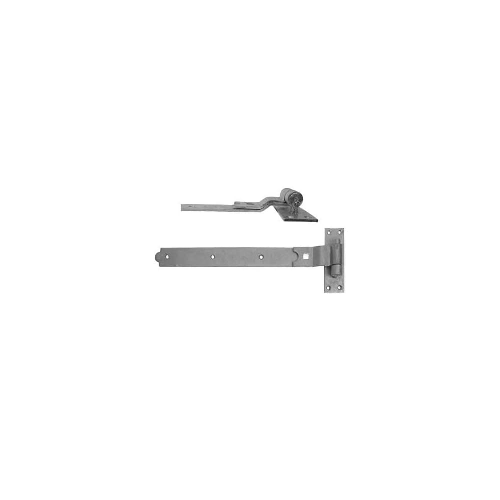 Heavy Duty Cranked Hook & Ride Hinge - 350 x 49mm - Galvanised - Pair ...