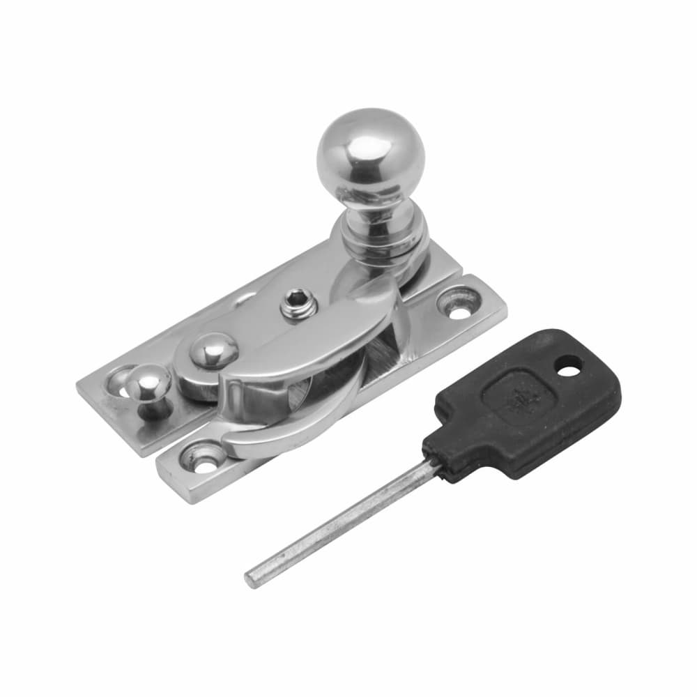 Altro Sash Hook Fastener with Knob - Narrow Keep - 63mm - Polished ...