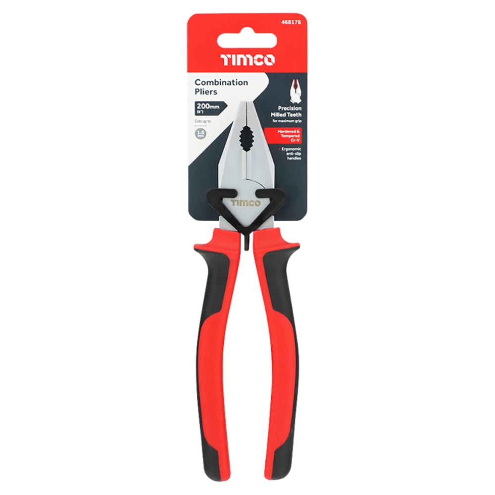TIMCO 8"/ 200mm Combination Pliers | IronmongeryDirect | Same Day Despatch