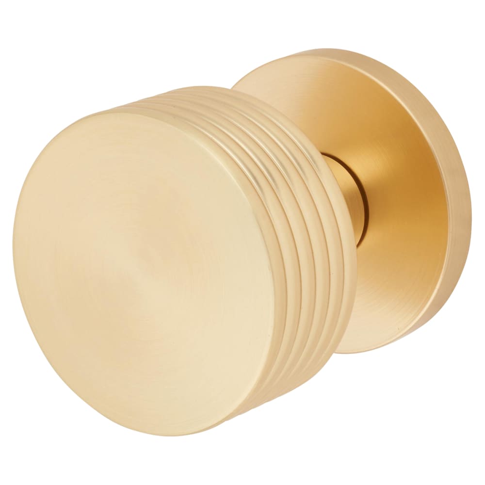 Jedo by Frelan Ribbon Mortice Door Knob - 60mm Rose Diameter - Satin Brass | IronmongeryDirect ...
