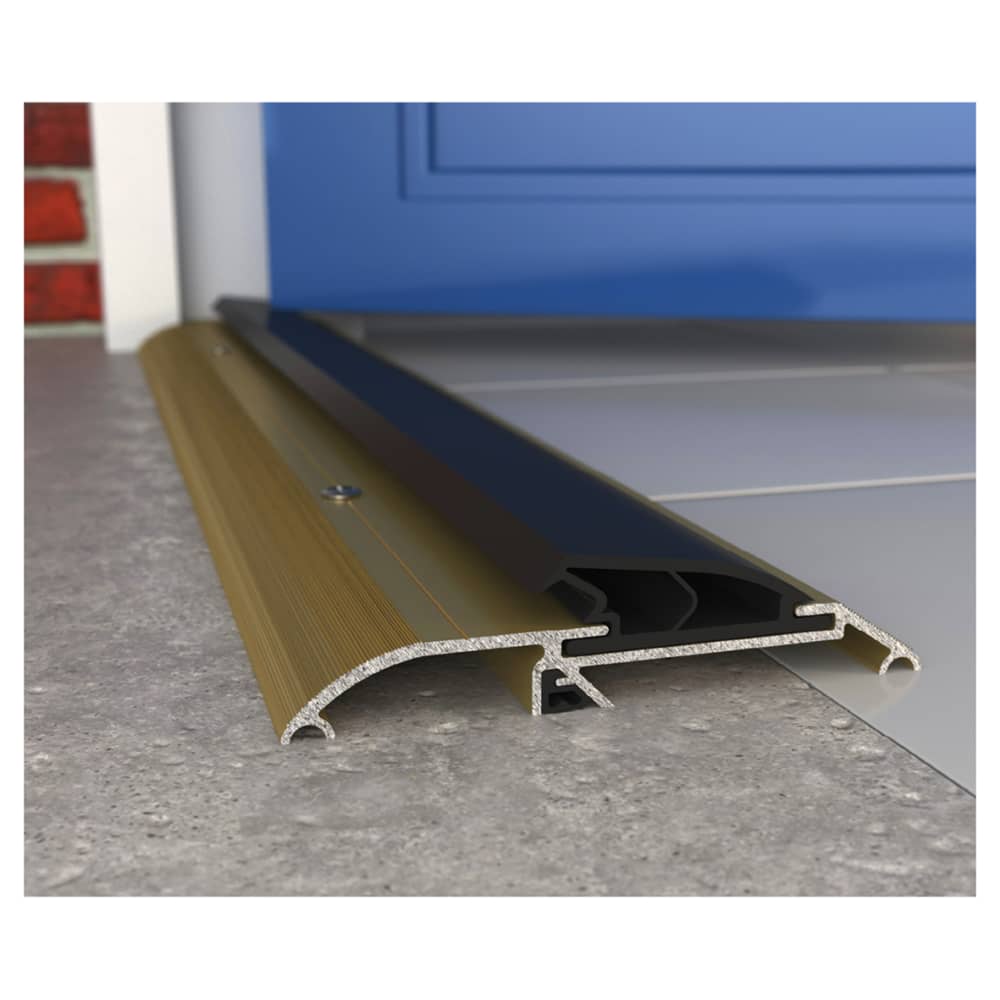 Roll Over Threshold Seal 1829mm Gold Anodised Finish ...