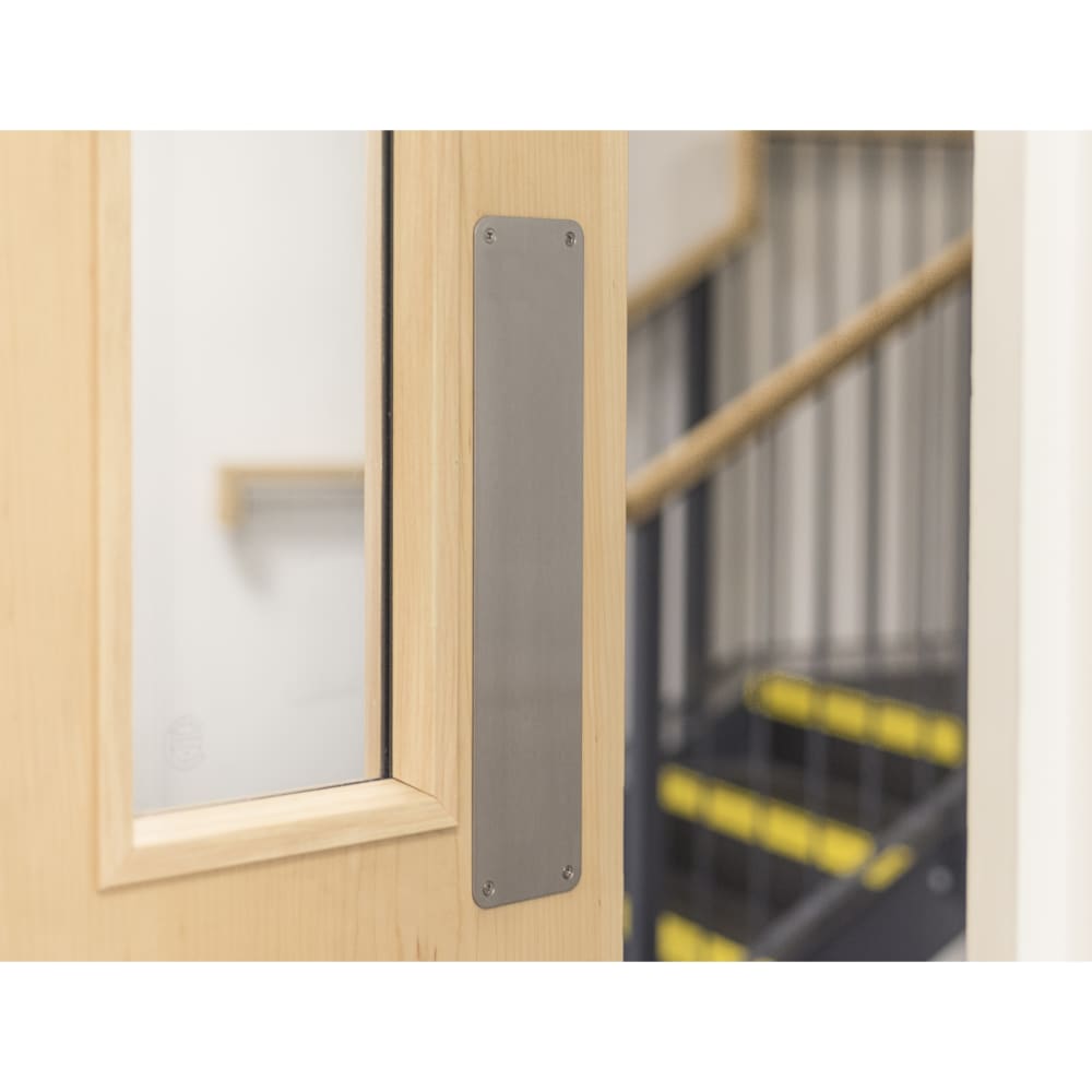 Altro Plain Finger Plate - 375 x 75 x 1.5mm - Satin Stainless ...