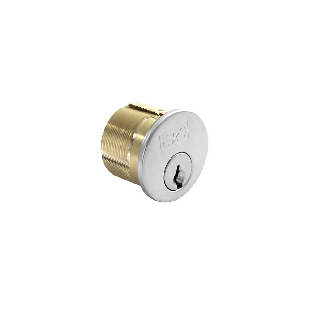 Eurospec Threaded Rim Cylinder - 5 Pin - Keyed to Differ - Satin Chrome ...