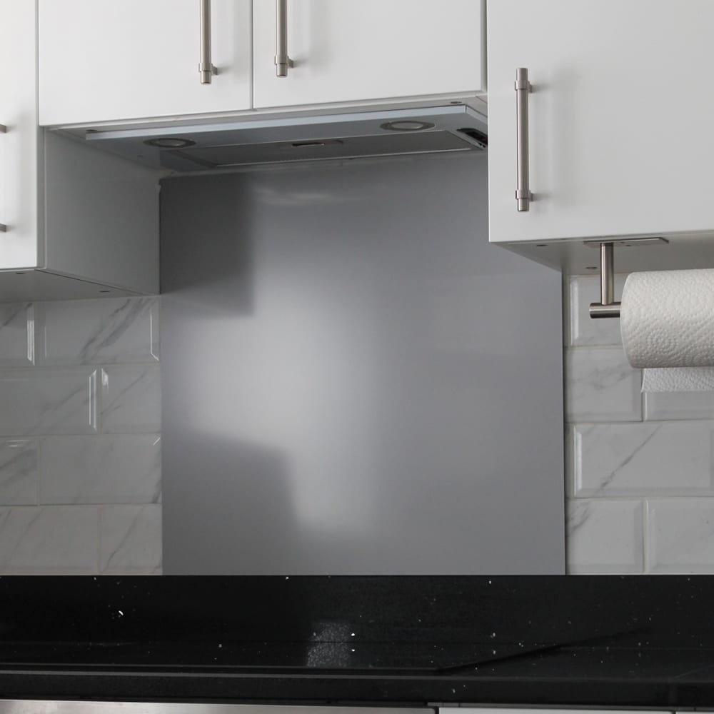 Altro Aluminium Kitchen Splashback - 600 x 750mm - Matt Traffic Grey ...