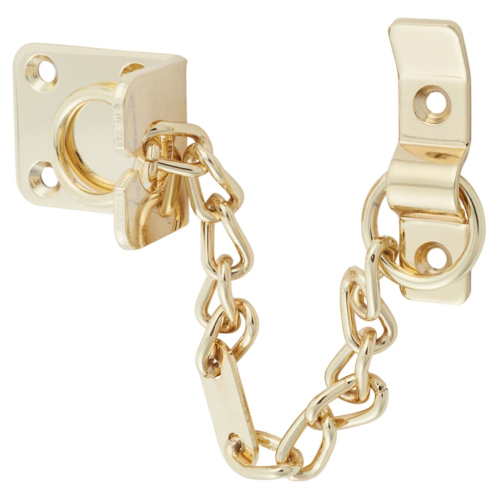 Carlisle Brass Heavy Duty Security Door Chain - 195 x 45mm - Polished Brass | IronmongeryDirect ...