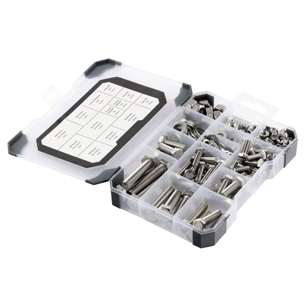 TIMCO Nut, Bolt & Washer Assortment - Zinc Plated - Pack of 199 ...