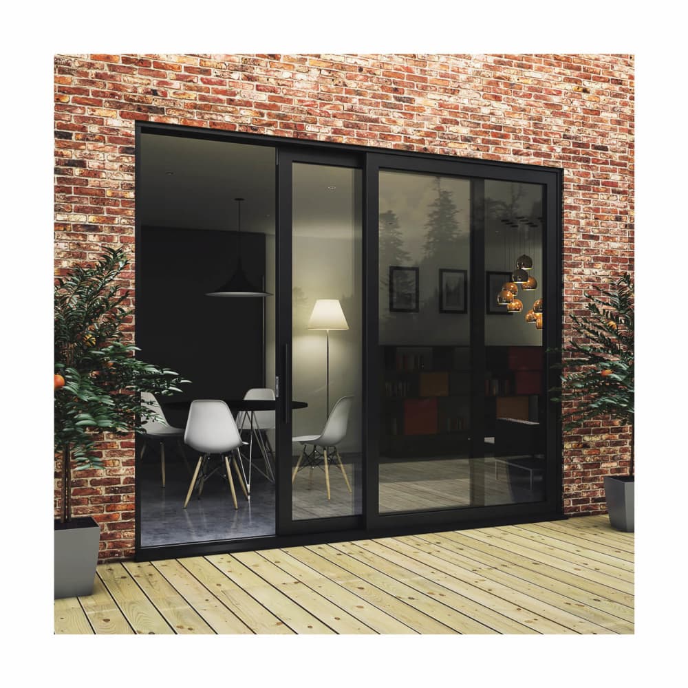 Patioslide Single Patio Door Kit - Chrome - 100kg - 3000mm ...