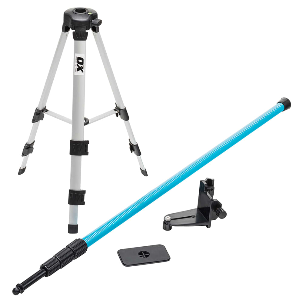 OX Pro Extendable Tripod and Pole for Laser Levels - 3.2m ...