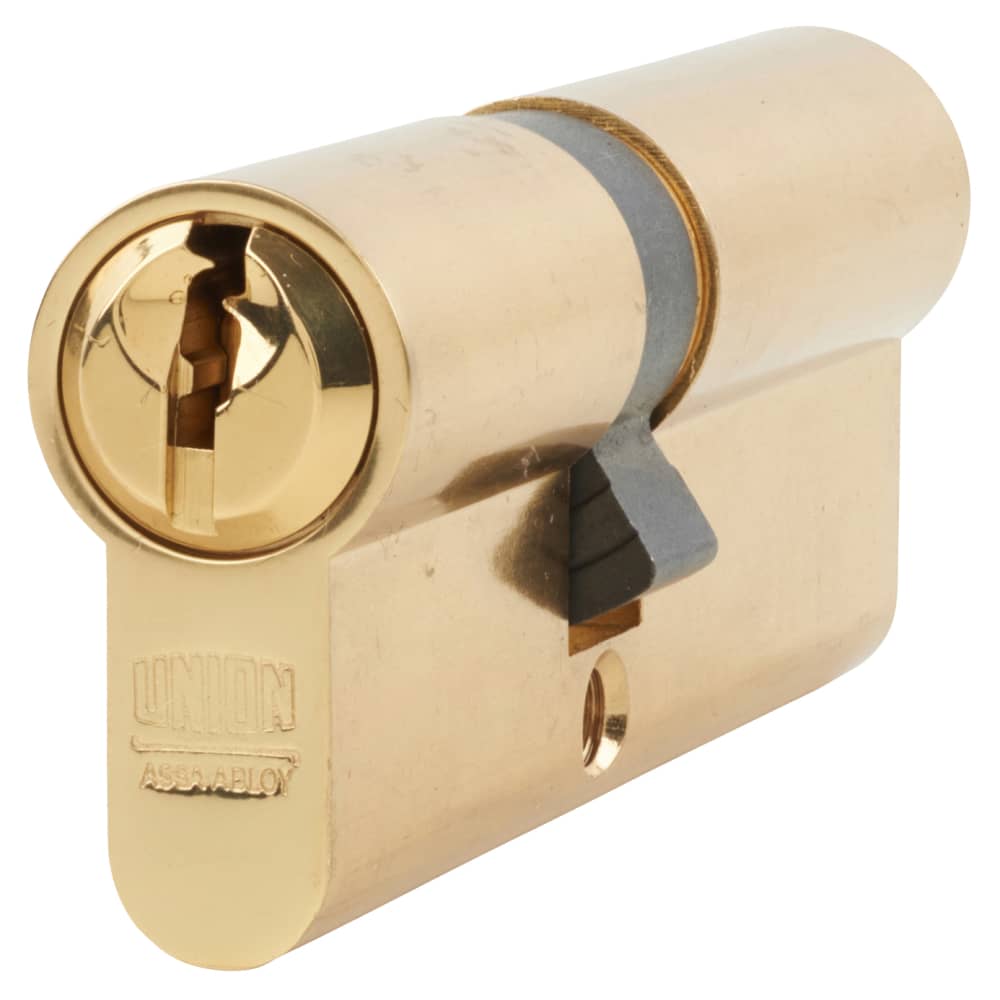 Union 6 Pin 80mm Euro Double Cylinder - 35 + 45mm - Brass ...