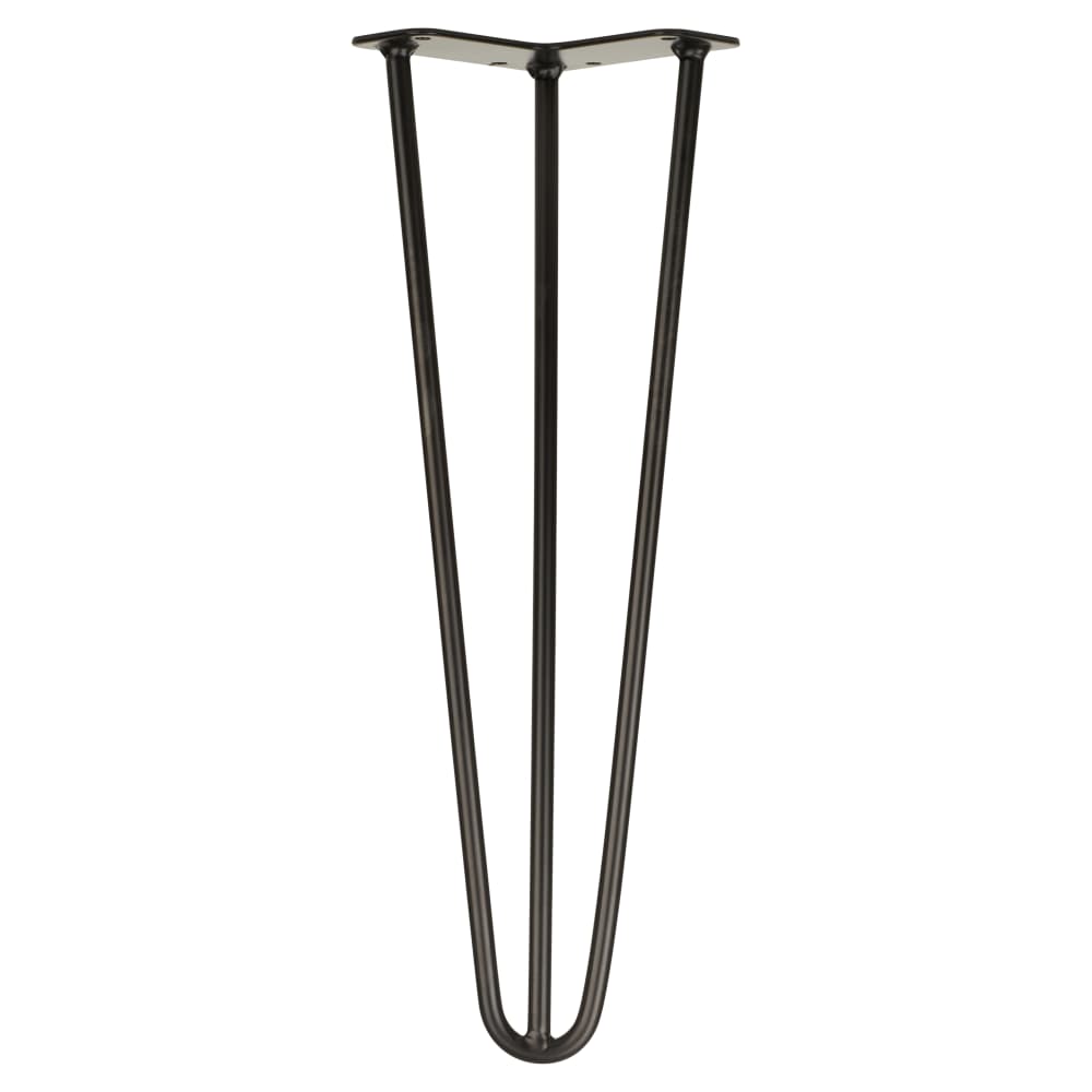 Altro Hairpin Leg 3 Pin 400mm Height Black Pair