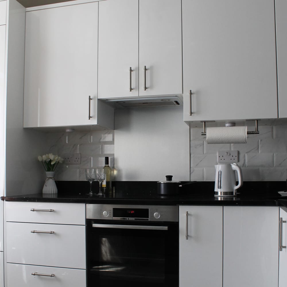 Altro Aluminium Kitchen Splashback - 600 x 750mm - Gloss Brushed ...