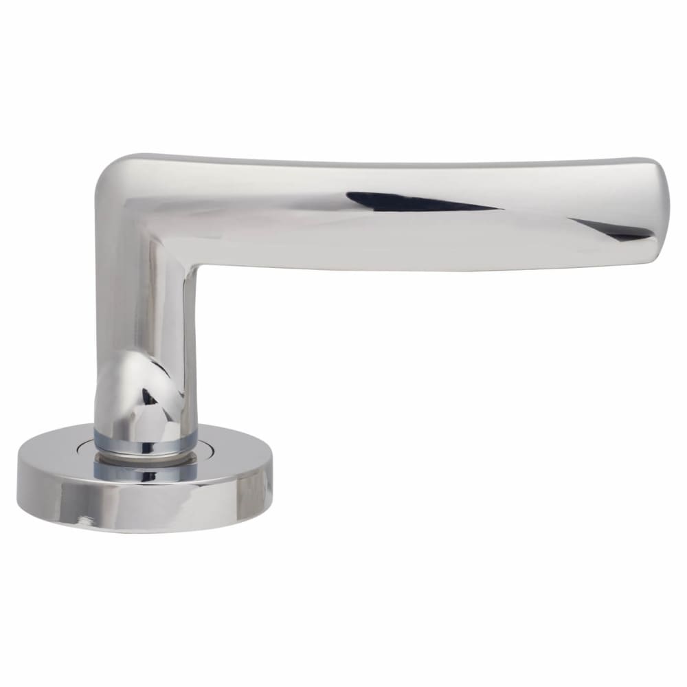 Jigtech Viper Lever Door Handle on Rose - Polished Chrome ...