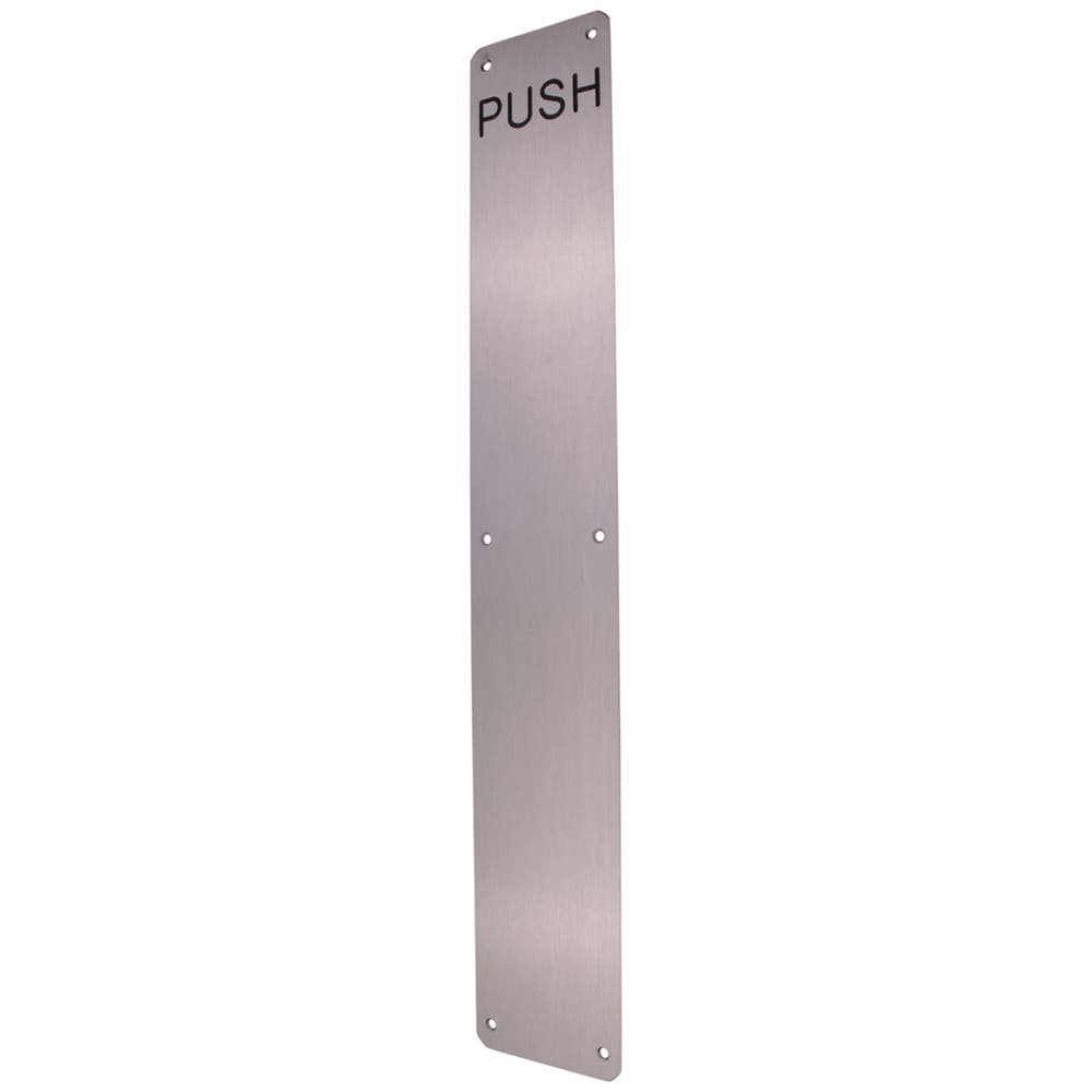 Altro Stainless Steel Finger Plate - Push - 500 x 80 x 1.5mm - Satin ...