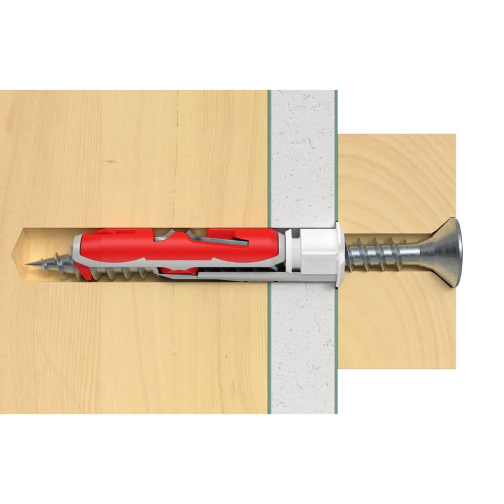 Fischer 10 DuoTec Toggle Cavity Fixing - 10mm - Red & Grey - Pack of 20 ...