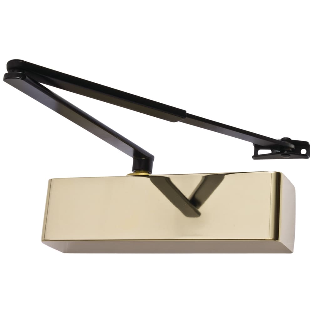 Arrone AR1500 Closer Black arm Brass cover | IronmongeryDirect | Same ...