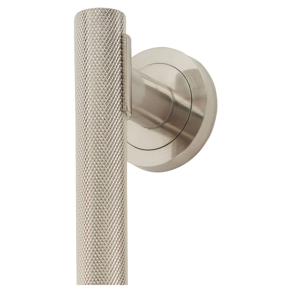 Hampstead Knurled T-Bar Door Pull Handle on Rose - Screw Fix - 300mm ...