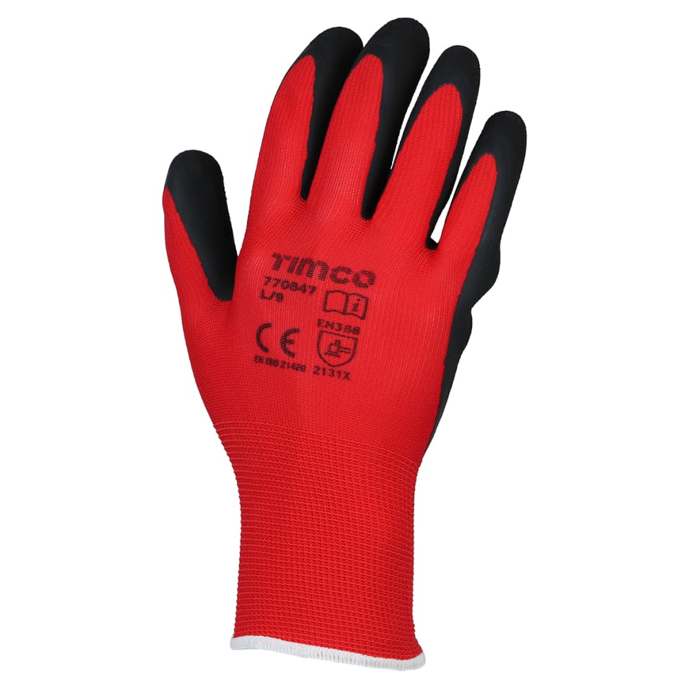 TIMCO Toughlight Grip Gloves - Large | IronmongeryDirect | Same Day ...