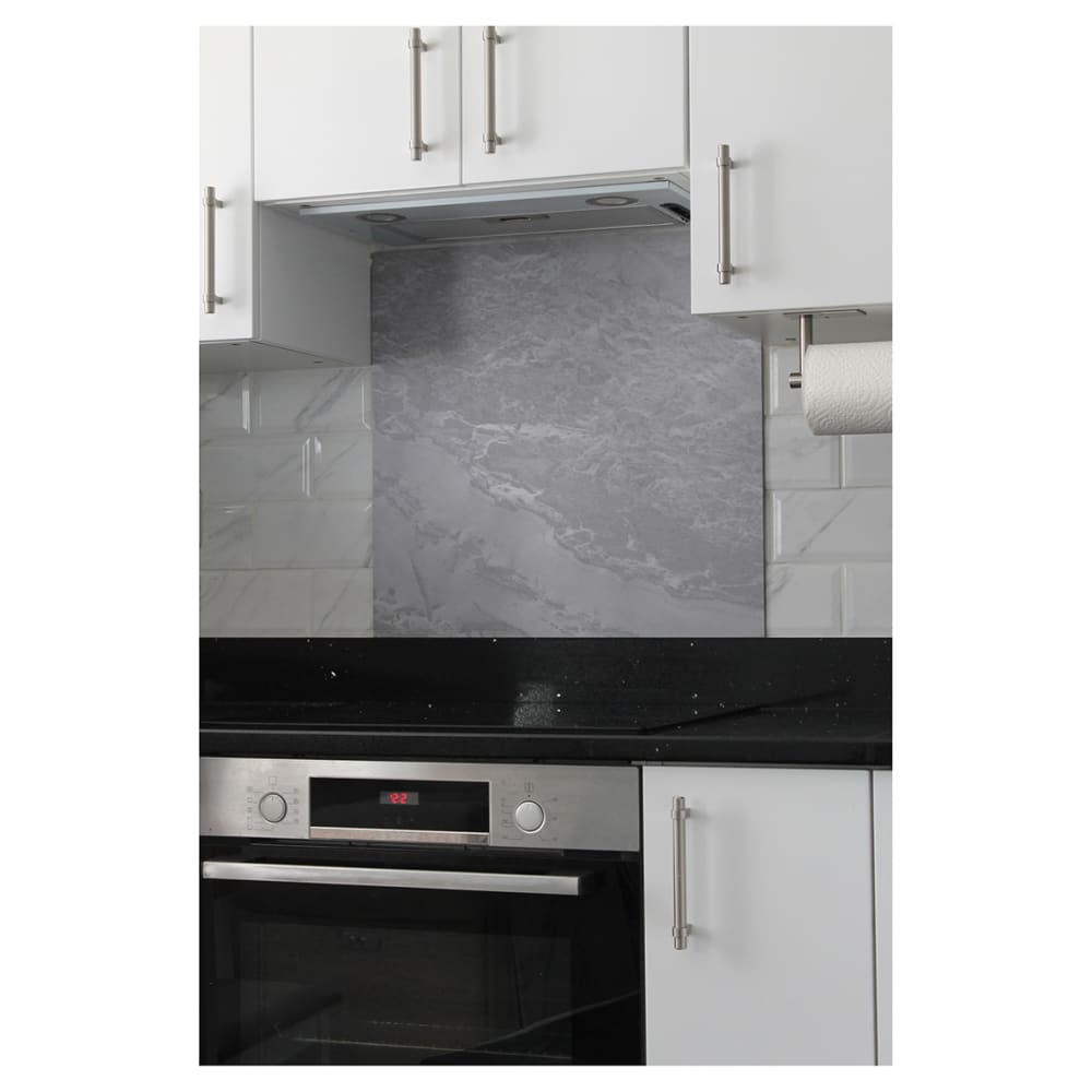 Altro Aluminium Kitchen Splashback - 900 x 750mm - Matt Light Slate ...