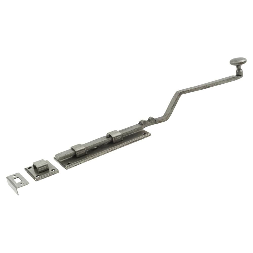 Olde Forge Long French Door Bolt - 380mm - Pewter | IronmongeryDirect ...