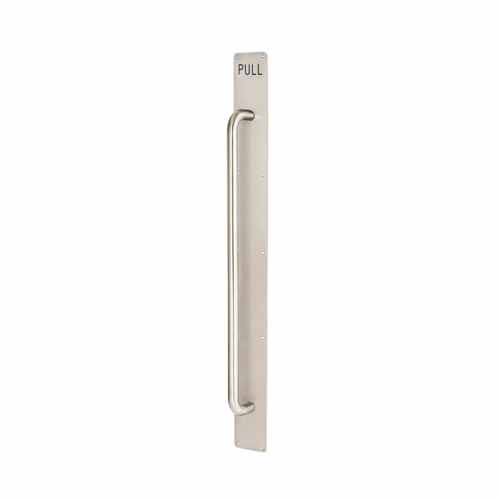 Altro Pull Handle on Plate - 950 x 80mm - Satin Stainless Steel ...