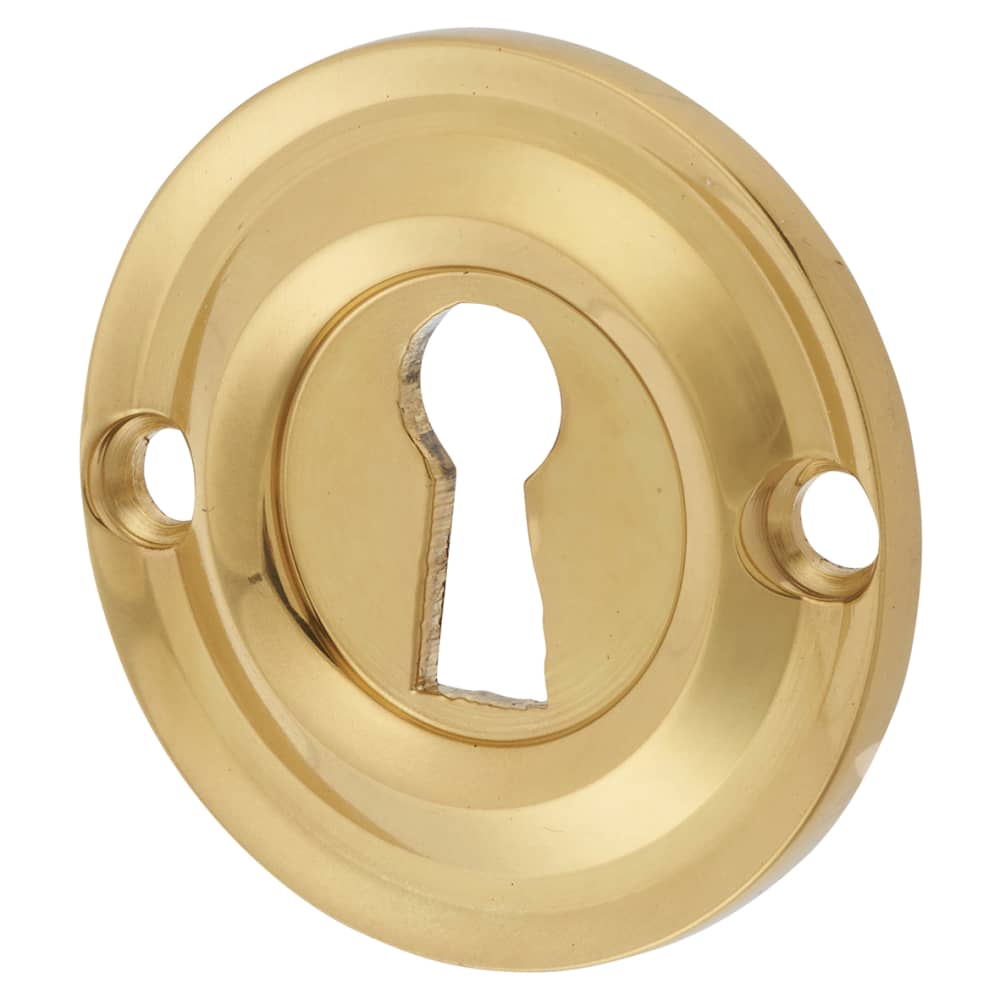 Carlisle Brass Victorian Escutcheon - 42 x 42mm - Keyhole - Polished ...