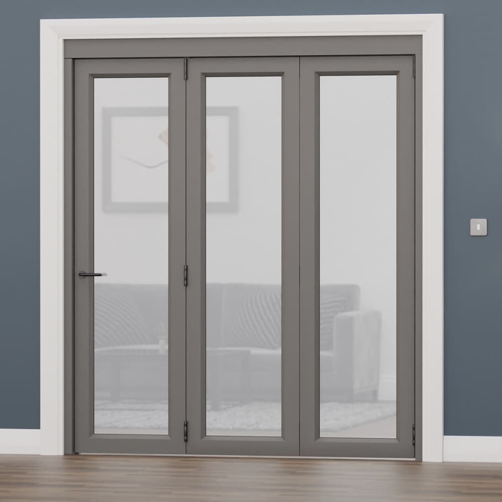 Brio Interfold 50F Bi-Folding Door Kit - 3000mm Track - 3 Door - Black ...