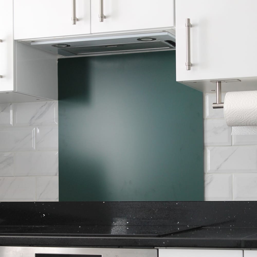 Altro Aluminium Kitchen Splashback - 600 x 750mm - Matt Green ...