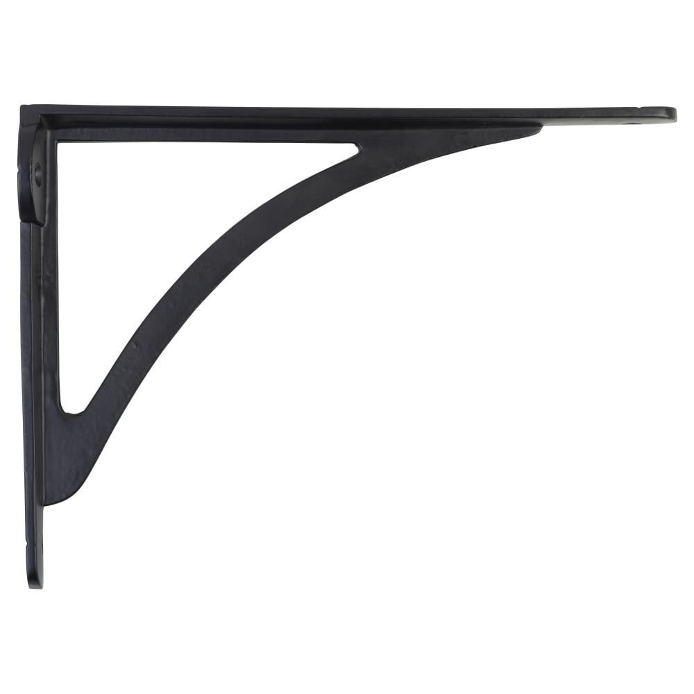 Olde Forge Curved Shelf Bracket - 249 x 174mm - Black ...