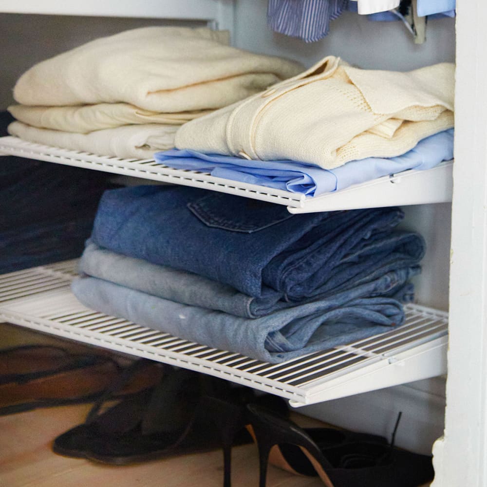 elfa Top Track System - Click In Ventilated Wire Shelf - 607 x 305mm ...