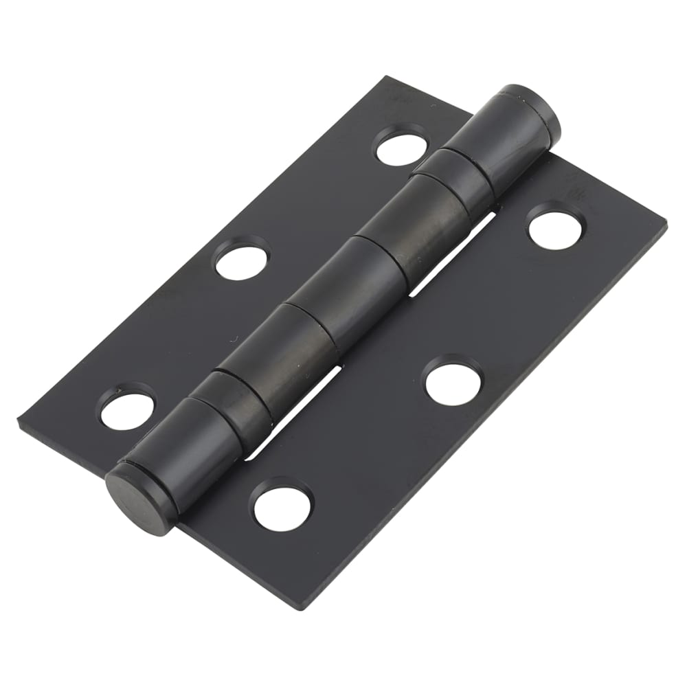 Jigtech Cresta Passage Latch Door Handle on Rose Kit - Matt Black ...